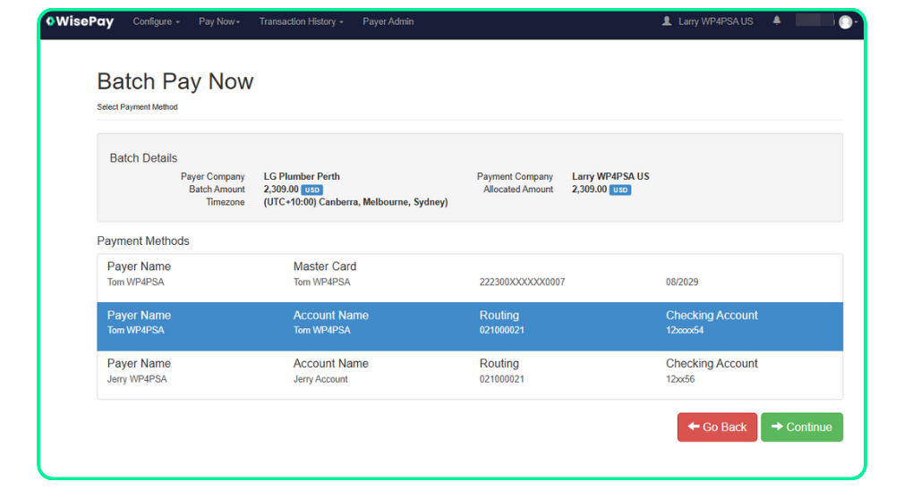 WisePay's NEW Multi-Invoice Batch Payment Feature